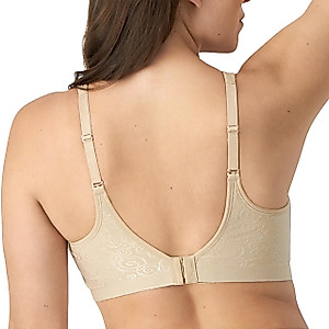 Bali Women's Comfort Revolution Wirefree Bra DF3463, Nude Swirl Pattern, 34DD
