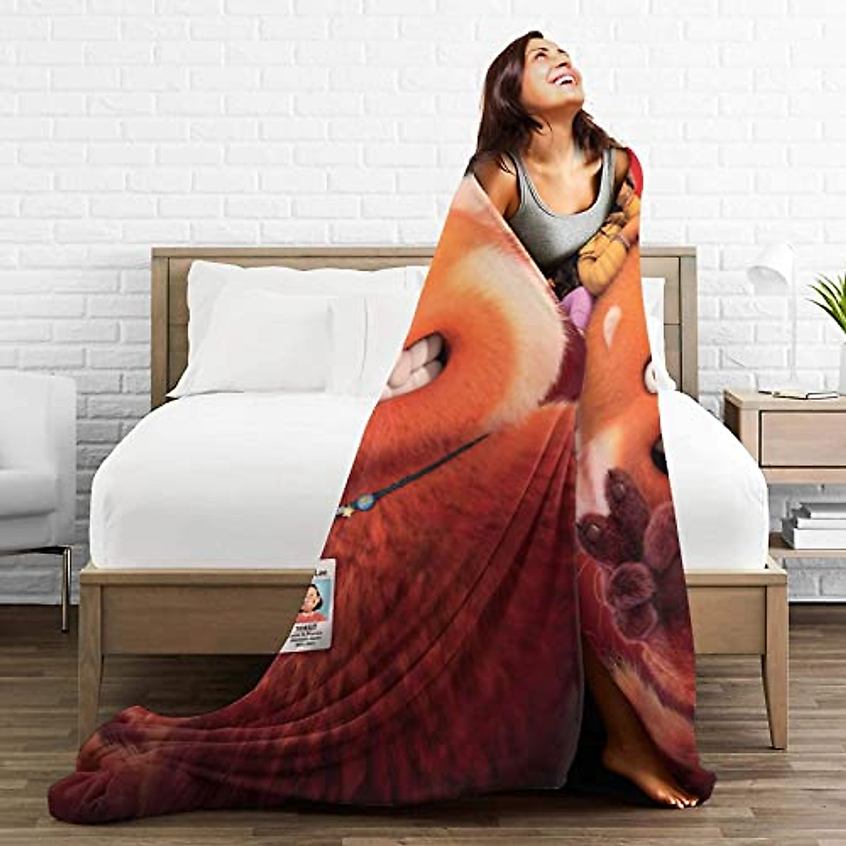 Aeefnuie Turning Red Blanket Sofa Blankets Flannel Blankets Throw Blankets Air Conditioning Blankets 50''X40''