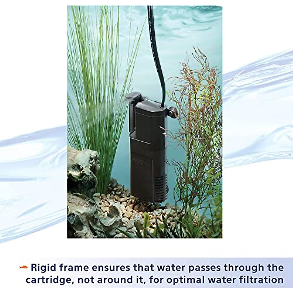 Aqueon 6 Count Replacement Internal Filter Cartridges, Large, for QuietFlow Internal Filter AT30 and AT40