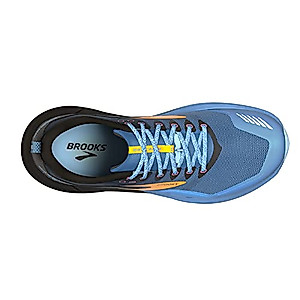 Brooks Women's Cascadia 16 Trail Running Shoe - Blue/Black/Yellow - 8.5 Medium