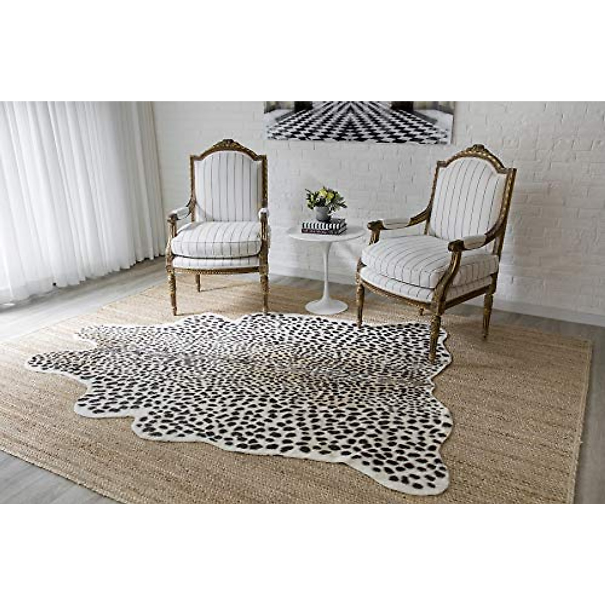 Erin Gates by Momeni Acadia Cheetah Multi Faux Hide Area Rug 5'3" X 7'10"