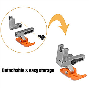 YEQIN 2Pcs Plastic Universal Presser Foot #T3 Three-in-One Multifunctional Presser Foot Adjustable Left and Right Unilateral Presser Foot for Flat Car Sewing Machine