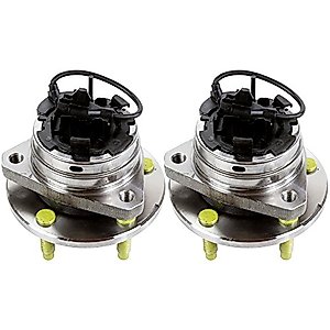 AutoShack Front Wheel Hub Bearing Pair of 2 Driver and Passenger Side Replacement for 2004-2012 Chevrolet Malibu 2008-2010 HHR Cobalt 2005-2010 Pontiac G6 2007-2009 Saturn Aura V6 FWD 5-Lug HB613216PR