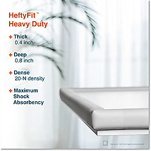 RovingCove Corner Protector for Baby (8 Large Corners), Hefty-Fit Heavy-Duty Soft Rubber Foam Furniture Corner Bumper Guards, 3M Adhesive Pre-Taped, Oyster White