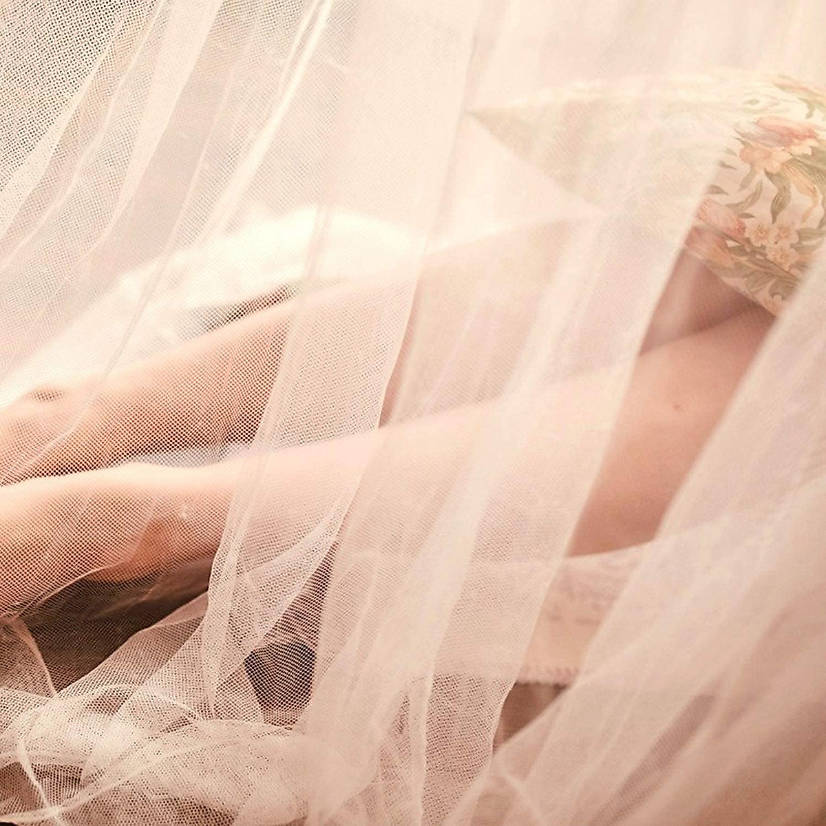 Camp Mosquito Net, Ultra Large Mosquito Net Camping Tent for Camping, Finest Holes Mesh 20, Square Netting Curtain for Bunk Bed, Camping, Bedding, Patio, Easy Installation, Storage Bag 200*200*180cm