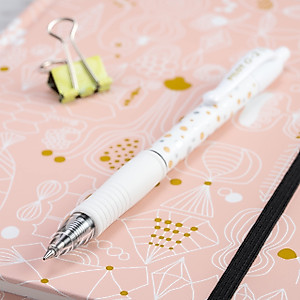 PILOT Pen G2 Design Collection Dots, Refillable & Retractable Gel Ink Pens, Fine Point, 0.7mm, 5-Pack