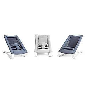 BOMBOL - Baby Bouncer - European Design - Ultra Durable Aluminum Alloy - 3 Point Harness (Pebble Grey)