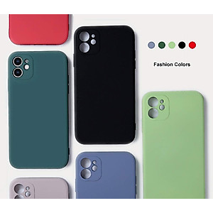 ZEZHOU Compatible with iPhone 11 Case, Upgrade Defender Liquid Silicone, [Full Covered Camera] [Soft Microfiber Lining] Shockproof Slim Thin Protective Phone Case for iPhone 11 6.1 inch, Black