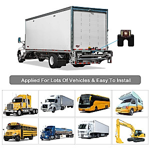 4 Pin Dash Cam Cable,49 Ft 2.5mm Male to 4 Pin Backup Camera Cord,Dash Cam Rear View Camera Ultra Long Cable with Reverse Trigger Wire Fit for Pick-up Trucks,Trailer,RV,SUV,Bus,Farm Machine,etc.