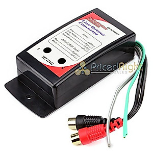 RCA Power Amp Low Level Jack Adapter Line Output Converter Car Stereo Audio