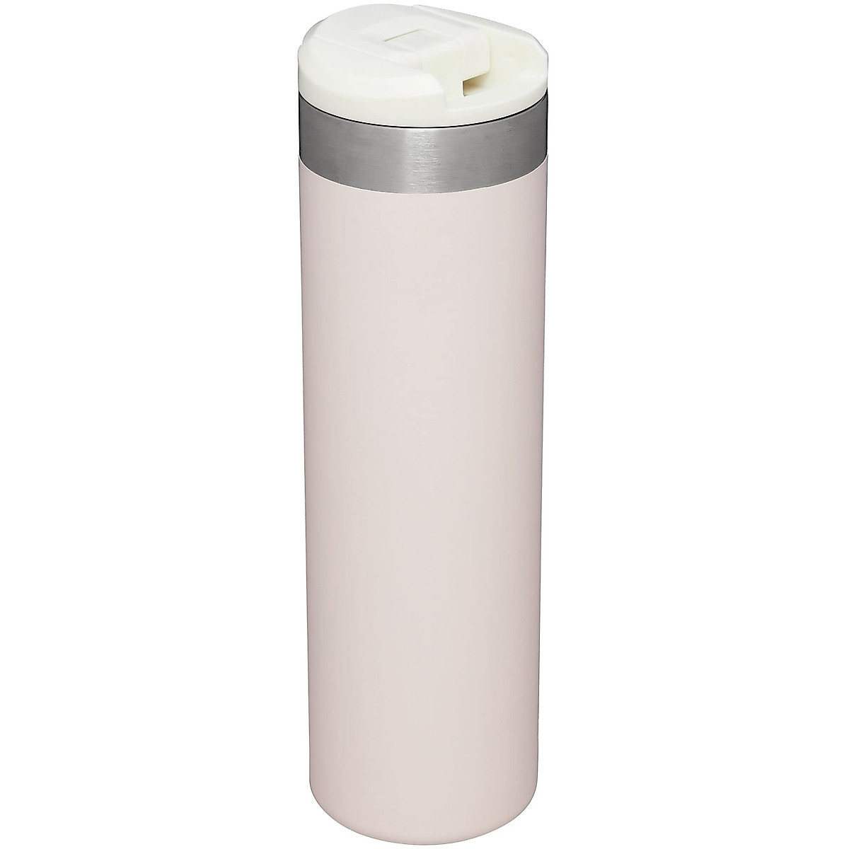 Stanley AeroLight Transit Bottle 20 oz | Locking Drink Through Lid | Leak Resistant Water Bottle or Coffee Travel Mug | Lightweight Insulated Stainless Steel | BPA-Free | Rose Quartz Glimmer