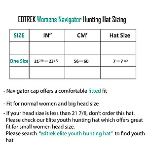 EDTREK Womens Performance Cap Hat with Ponytail Hole - Camo and Blaze Orange Hunting Hats (Blaze Orange), One Size