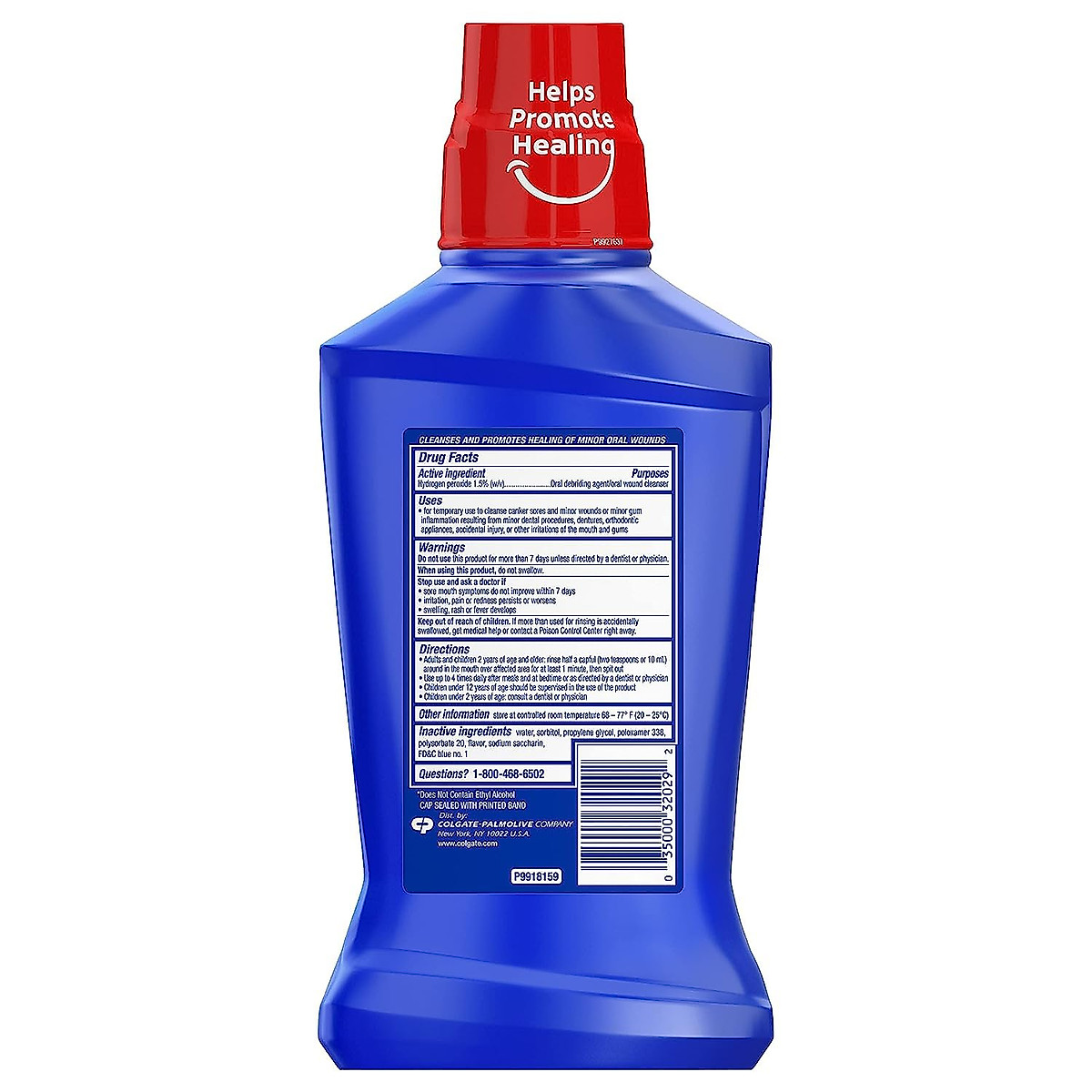 Colgate Peroxyl Mouth Sore Rinse Mild Mint - 16.9 Fl Oz (Pack of 2)