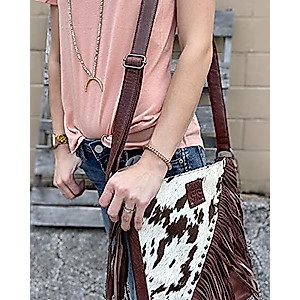 STS Cowhide Teton Crossbody in Urban Red-Brown STS33589