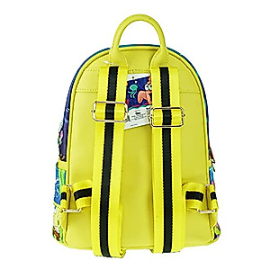 KBNL SpongeBob 11 inch Faux Leather Mini Backpack - A21343, Multicolor, Small