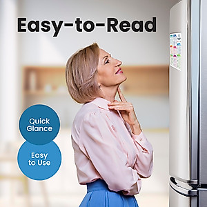 Instant Pot Cooking Times Chart - Pressure Cooker Accessories Cook Times - Easy to Use & Clean Strong Magnet - Instant Pot Cheat Sheet Magnet Set Quick Reference Guide - White