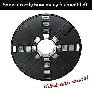 NOVAMAKER ABS Filament 1.75mm, Grey ABS 3D Printer Filament, 1kg Spool(2.2lbs), Dimensional Accuracy +/- 0.03mm, Fit FDM 3D Printer and 3D Pen