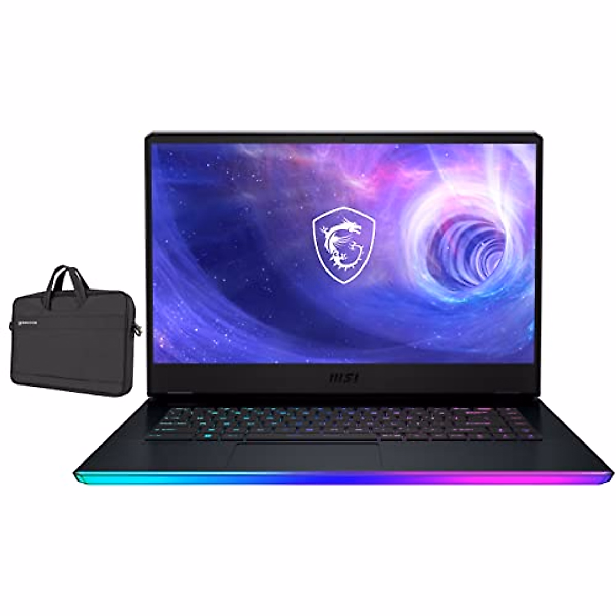 MSI Raider GE66-15 Gaming & Entertainment Laptop (Intel i7-12700H 14-Core, 64GB DDR5 4800MHz RAM, 2x8TB PCIe SSD RAID 0 (16TB), GeForce RTX 3080 Ti, 15.6" 240Hz Win 11 Pro) with Topload Bag