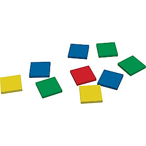 hand2mind Foam Square Color Tiles, Color Sorting, Math Counters for Kids, Counting Manipulatives, Colored Foam Squares, Math Manipulatives, Bingo Chips, Game Tokens, Tiles Learning (Set of 400)