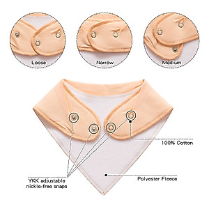 Little Tots Baby Bandana Drool Bibs for Boys, Girls, Baby Unisex Cotton Bibs 10 Pack Soft and Absorbent (Magical ocean)