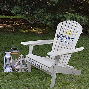 Northlight 36" White Corona Classic Folding Wooden Adirondack Chair