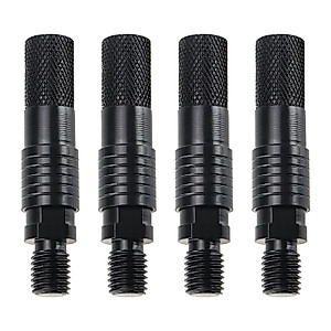 ECSiNG 4PCS 3/8 Inch Fishing Alarm Connector Fishing Bite Alarm Quick Release Adapter Fishing Rod Support Holder Connector Removable Carp Fishing Tackle