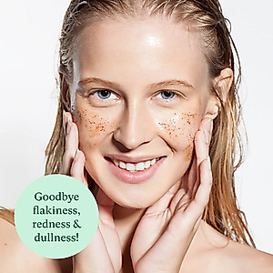 Botanic Tree Microdermabrasion Facial Scrub - Anti Aging Exfoliating Face Scrub for Acne Scars, Dullness, Wrinkles, Dry Skin, Pores, and Blackheads, 100% Vegan Skin Care Facial Exfoliator, 4 fl. oz.