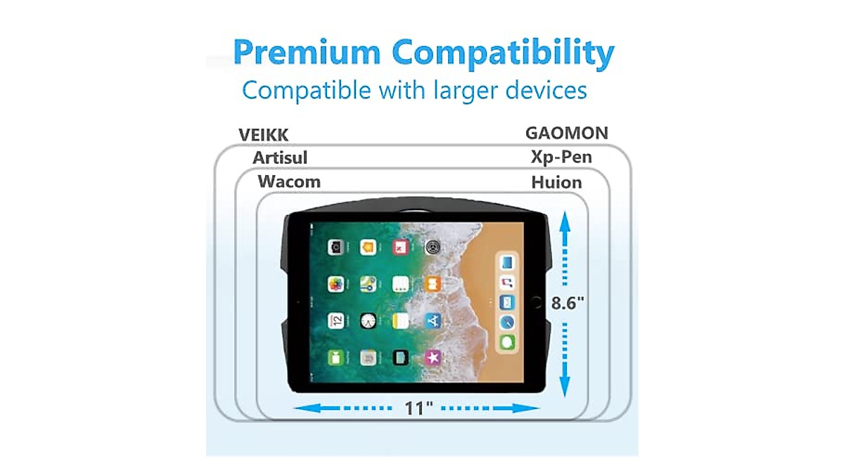 MAX SMART Universal Drawing Tablet Stand - Adjustable & Versatile