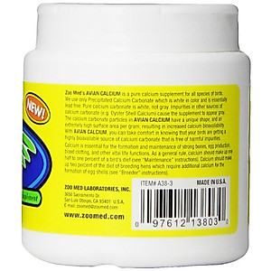 Zoo Med Avian Calcium, 3 Ounce Jar (85g)