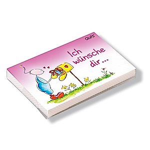 Oups Kärtchenbox - Ich wünsche Dir ...: 24 Kärtchen mit "Ich wünsche Dir"-Sprüchen und herzerfrischenden Illustrationen