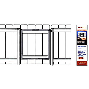 GatePro 7010003 24" - 51" Adjustable Gate Frame Kit - Black Finish