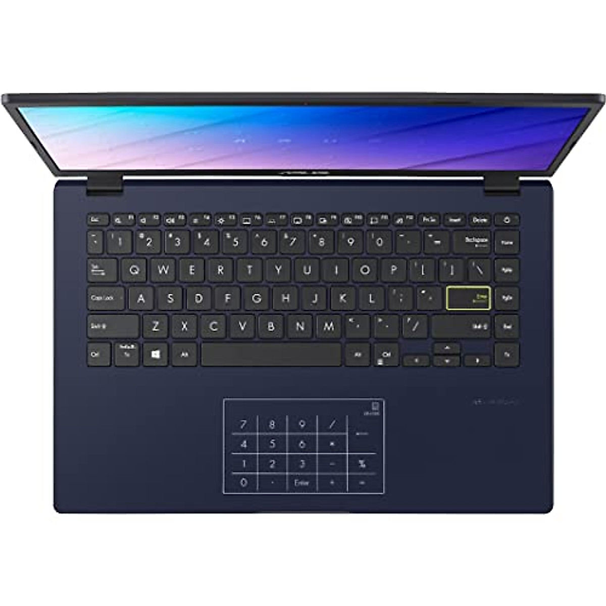 ASUS 2022 14" HD Laptop, Intel Celeron N4020 Processor, 4GB RAM, 128GB eMMC Flash Memory, Intel HD Graphics 500, HD Webcam, Windows 11 Home, Star Black, 32GB SnowBell USB Card