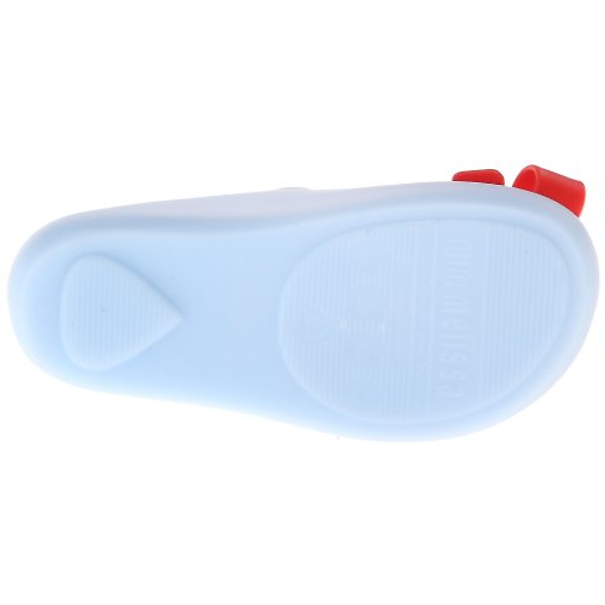 Mini Melissa Ultragirl Bow Flat ,Blue/Red,5 M US Toddler