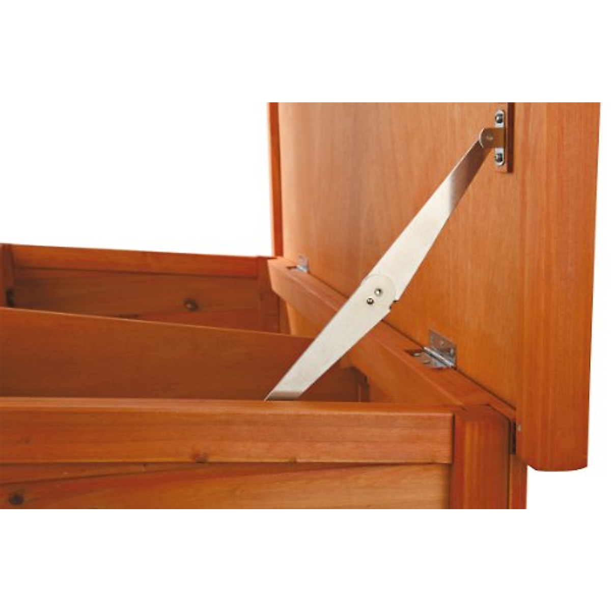 TRIXIE Pet Products Rabbit Hutch with Sloped Roof, Small, Glazed Pine