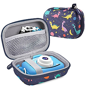 Leayjeen Kids Camera Case Compatible with Seckton/GKTZ/OZMI/HANGRUI/VATENIC/Langwolf and More Kid Toddler Digital Cameras Toys for Birthday Boys Girls Gifts (Case Only)…