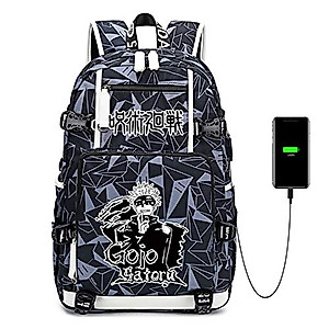 GO2COSY Anime Jujutsu Kaisen Backpack Daypack Student Bag School Bag Bookbag Shoulder Bag