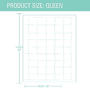 Cotton Queen Mattress Pad/Blanket, Also can be Used as Cover by ShieldLife, Cotton Blend Protection Mat for Queen Size Bed, Compatible with TheraMat Heated Mattress Pads, Made in Korea