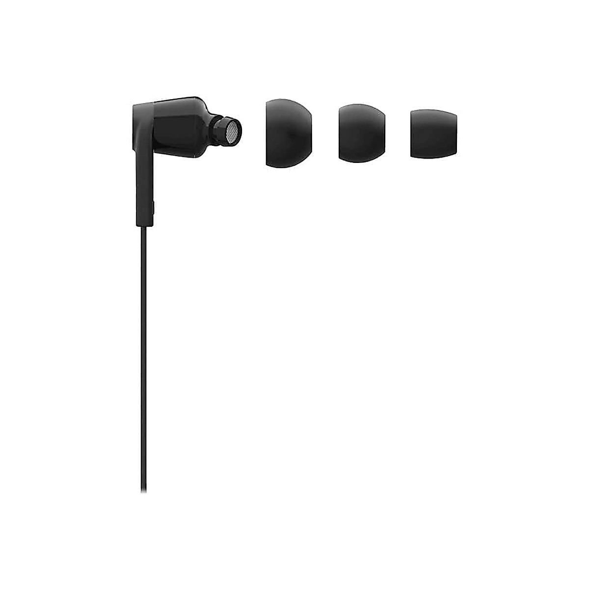 Belkin SoundForm Headphones - Wired In-Ear Earphones With Microphone- iPhone Headphones - Apple Wired Earbuds For iPhones & iPads With Lightning Connector (Black)