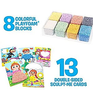 Educational Insights Playfoam Shape & Learn Character Cards, Build Vocabulary & Fine Motor Skills with a Sensory Toy, Ages 3+