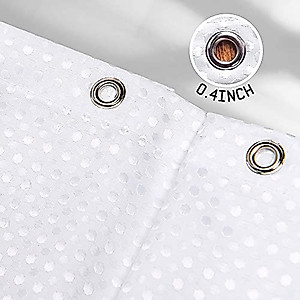 Grey and White Shower Curtains for Bathroom Modern Cool Ombre Pattern Simple Design Waterproof Waffle Cloth Fabric Polyester Shower Curtain Liner for Bath Hooks 72 Inch Extra Large Silver Light Gray