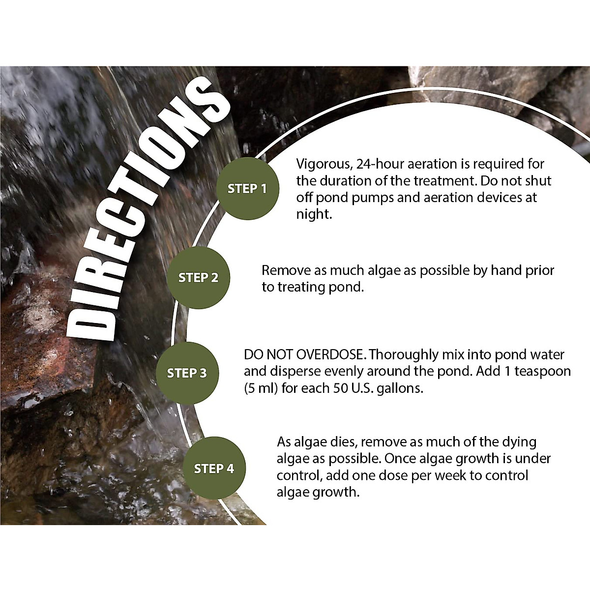 Bloom Buster Algae Control for Fish Ponds & Water Gardens - 8 Ounces - Safe for Koi Fish, Goldfish & Plants - Controls Algae in Ponds & Water Features, EPA Registered