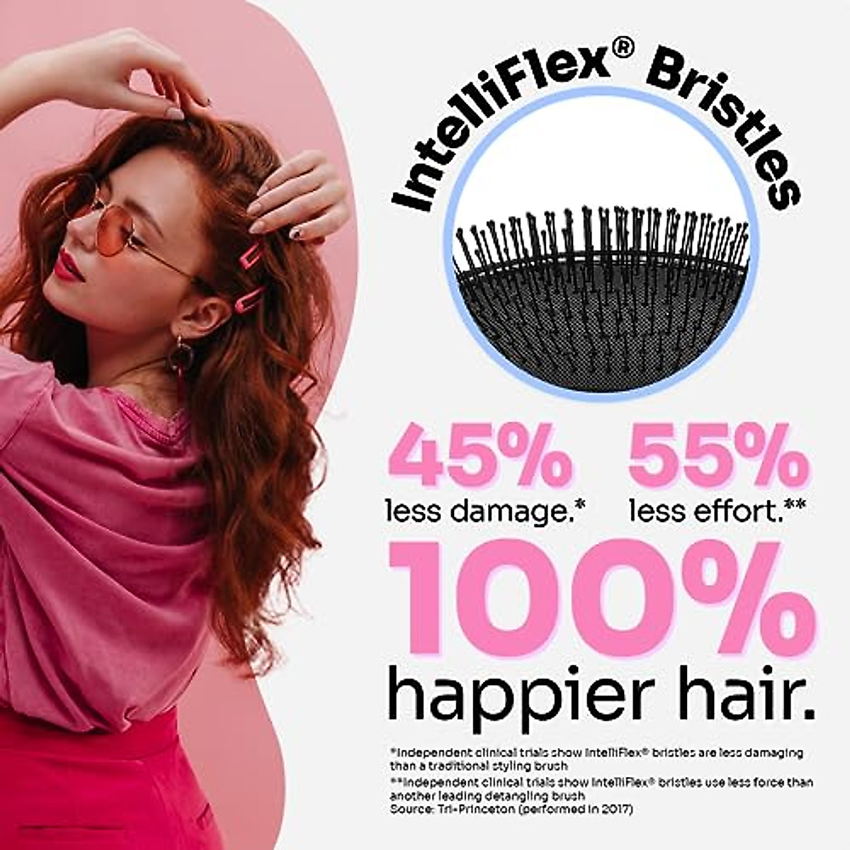 Wet Brush Original Detangler Hair Brush, Amazon Exclusive Aqua- Ultra-Soft IntelliFlex Bristles-Detangling Hairbrush Glides Through Tangles For All Hair Types (Wet Dry & Damaged Hair) - Women & Men