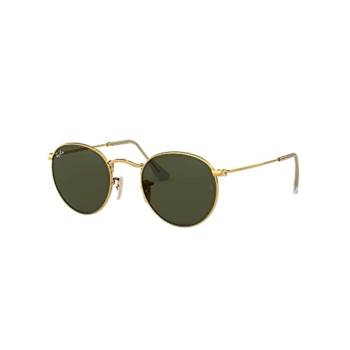 Ray-Ban Rb3447 Round Metal Sunglasses, Gold/G-15 Green, 53 mm