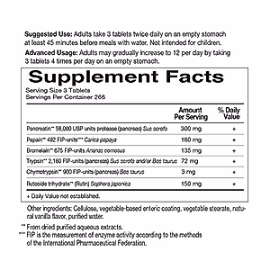 Garden of Life Joint Supplement for Men and Women - Wobenzym N Systemic Enzymes, Clinically Studied Formula for Healthy Joints, Mobility, Flexibility, Post-Exercise Recovery, Gluten Free, 800 Tablets