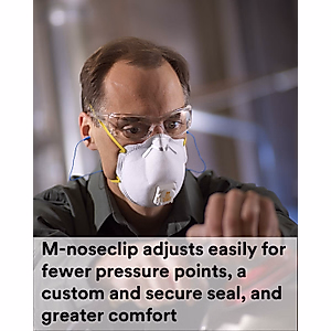 3M Particulate Respirator 8511Pro, N95, Disposable, Grinding, Sanding, Sawing, Sweeping, Dust, Smoke, 5/Pack