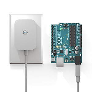 KIDSROBOT for Arduino Uno Mega 2560 Zero Due Leonardo Power Supply Adapter, 100-240V AC to DC 9V 1A, US Plug 5.5mm x 2.1mm, Also Suport Most Breadboard Power Supply Modules