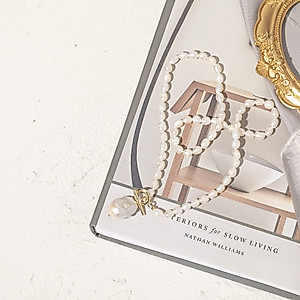 Cowlyn Irregular Pearl Pendant Necklace Handpicked Baroque Pearls Chain Chunky Sweater Necklace Strands Delicate Handmade Vintage Women Jewelry Gift