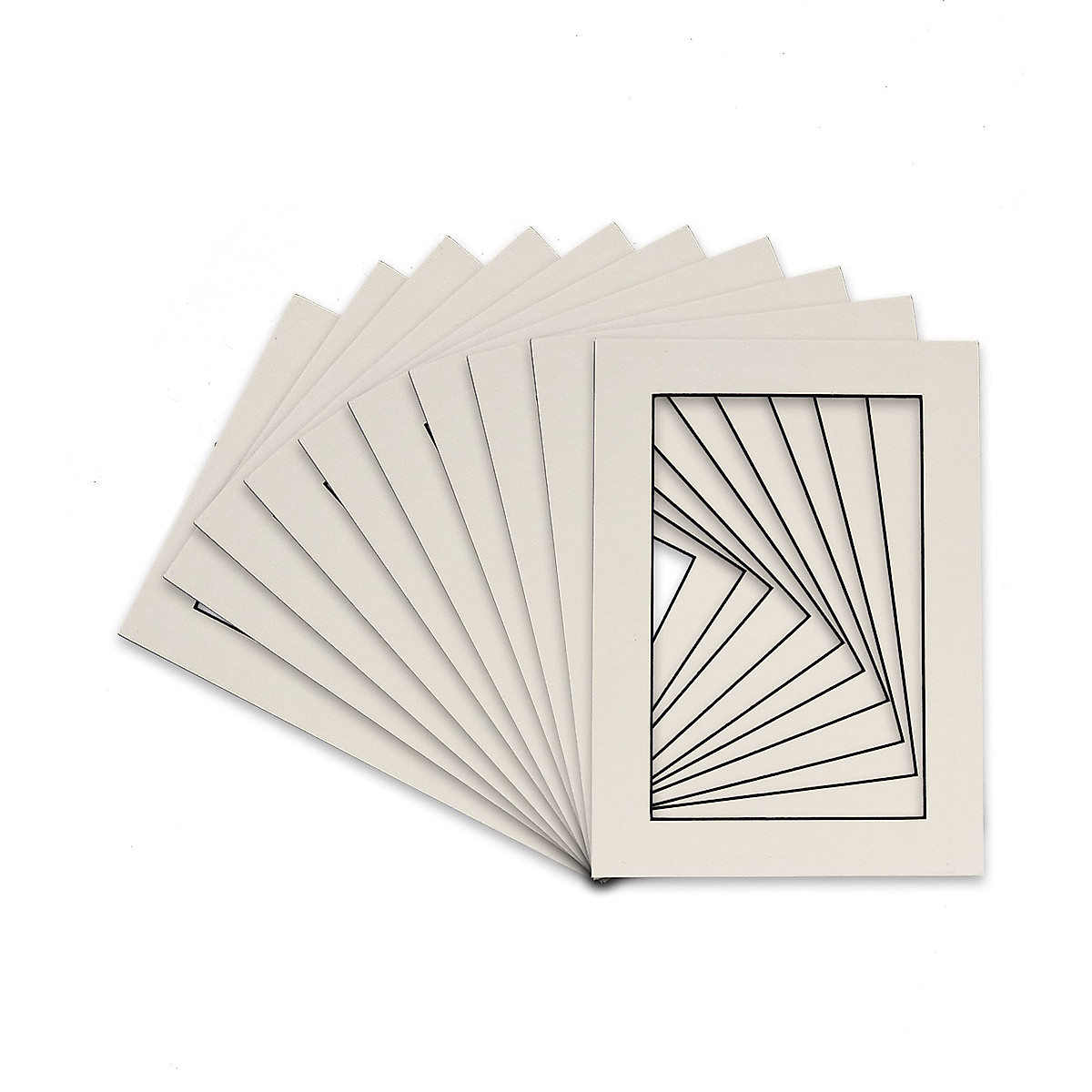 24x36 Mat for 20x30 Picture - White with Black Core Picture Matboard for Frames Measuring 24 x 36 Inches - Bevel Cut Matte to Display Art Measuring 20 x 30 Inches - Acid Free ONE MAT