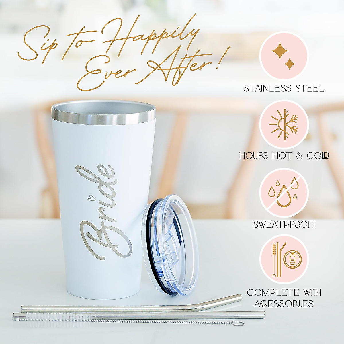 Newlywoo Engagement Gift for Bride Box – Gifts for Brides to Be, Engagement Gifts for Her, or Bachelorette Gifts! All-in-One Bride Gift with Bride Tumbler, Socks, Candle & more!