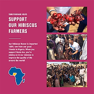 Tiesta Tea - Dried Hibiscus | Cut & Sifted Hibiscus Flower | Premium Loose Leaf Tea Blend | Non-Caffeinated Tea | Make Hot or Iced Tea & Brews Up to 200 Cups - 16 Ounce Resealable Bulk Pouch